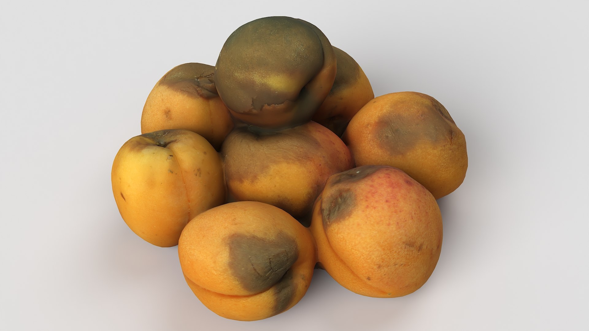 3D Rotten Apricots 03 - TurboSquid 1925019