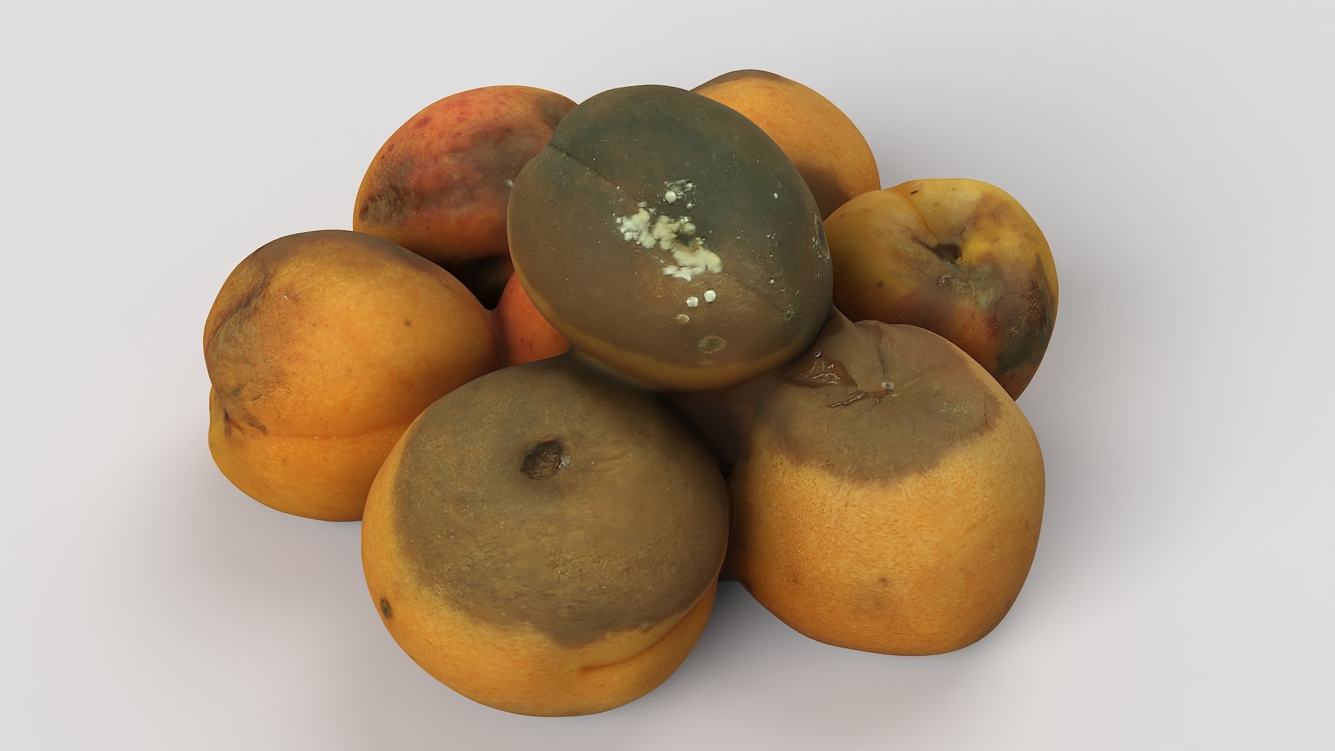 3D Rotten Apricots 03 - TurboSquid 1925019