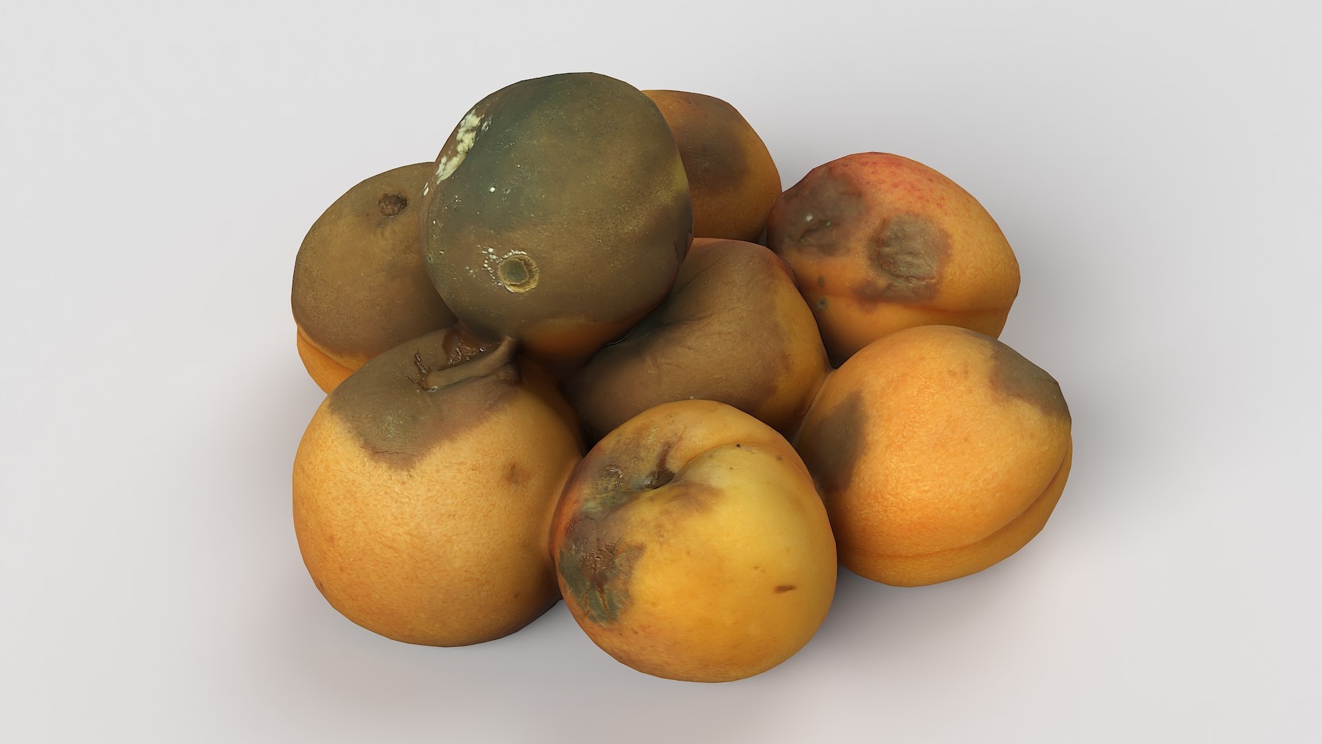 3D Rotten Apricots 03 - TurboSquid 1925019