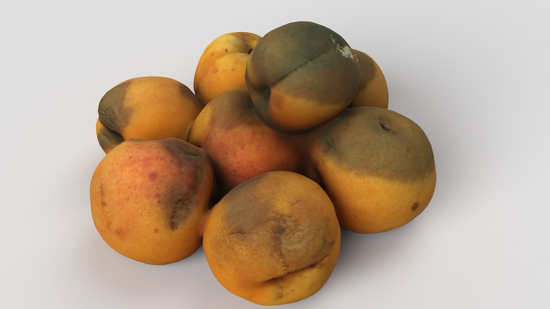 3D Rotten Apricots 03 - TurboSquid 1925019