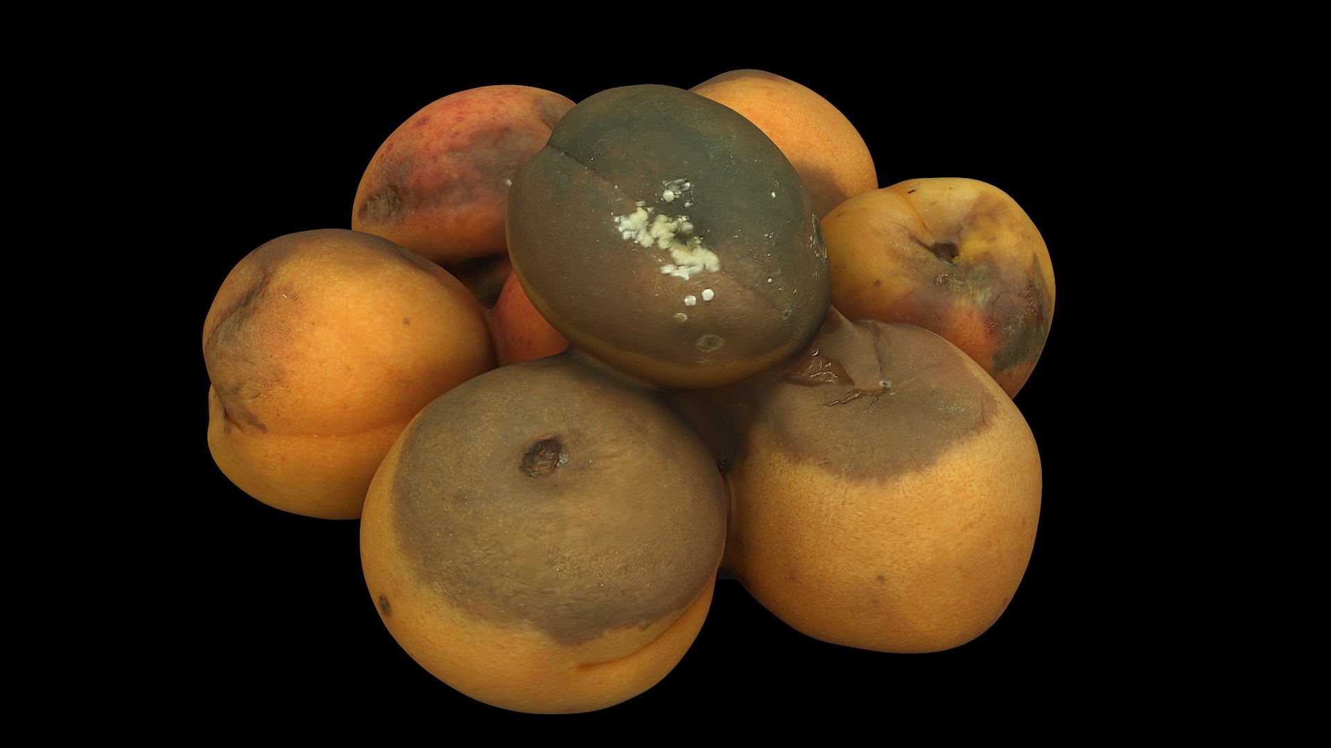 3D Rotten Apricots 03 - TurboSquid 1925019