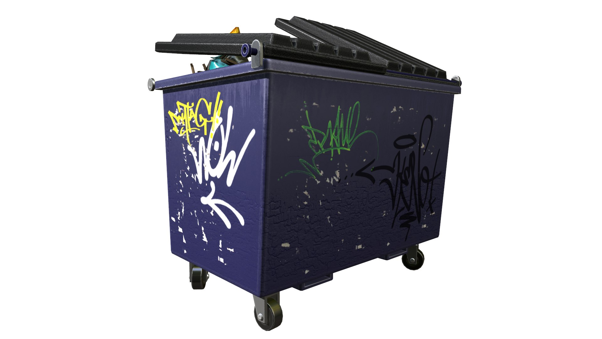 3ds Overflowing Dumpster