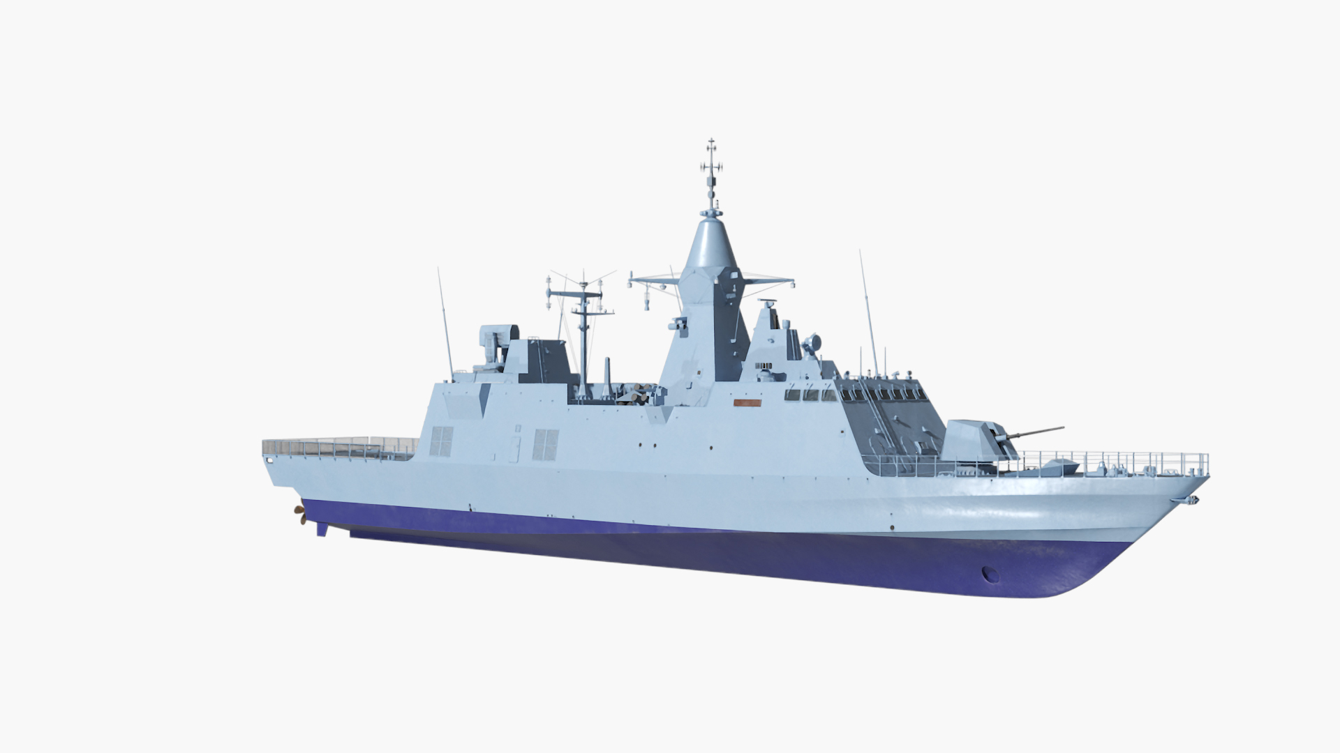 Combat Ship Class Corvette Navy Rigged 3D - TurboSquid 2328638