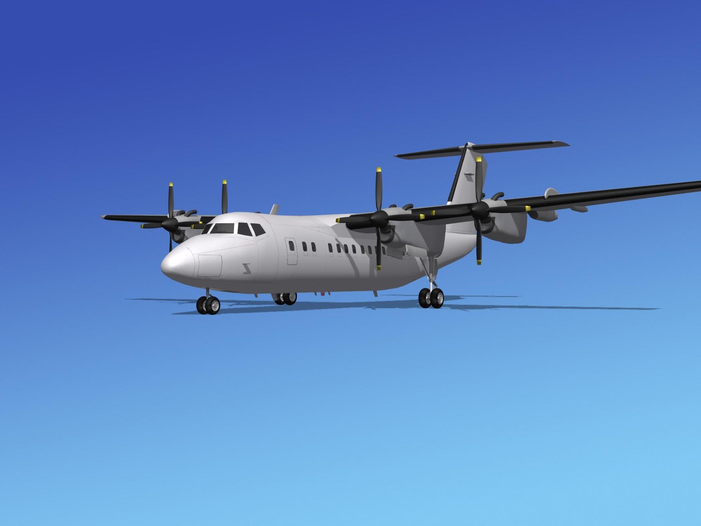3d model of dhc-7-200 passenger freight