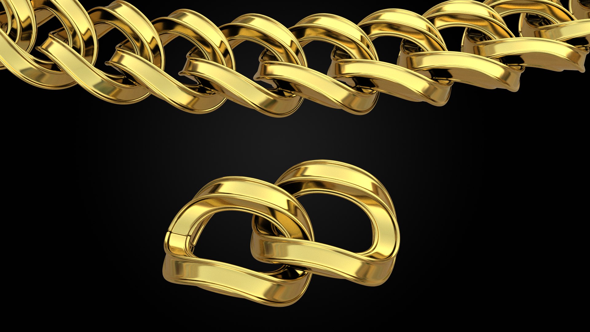 3D Chain Necklace - TurboSquid 1908087