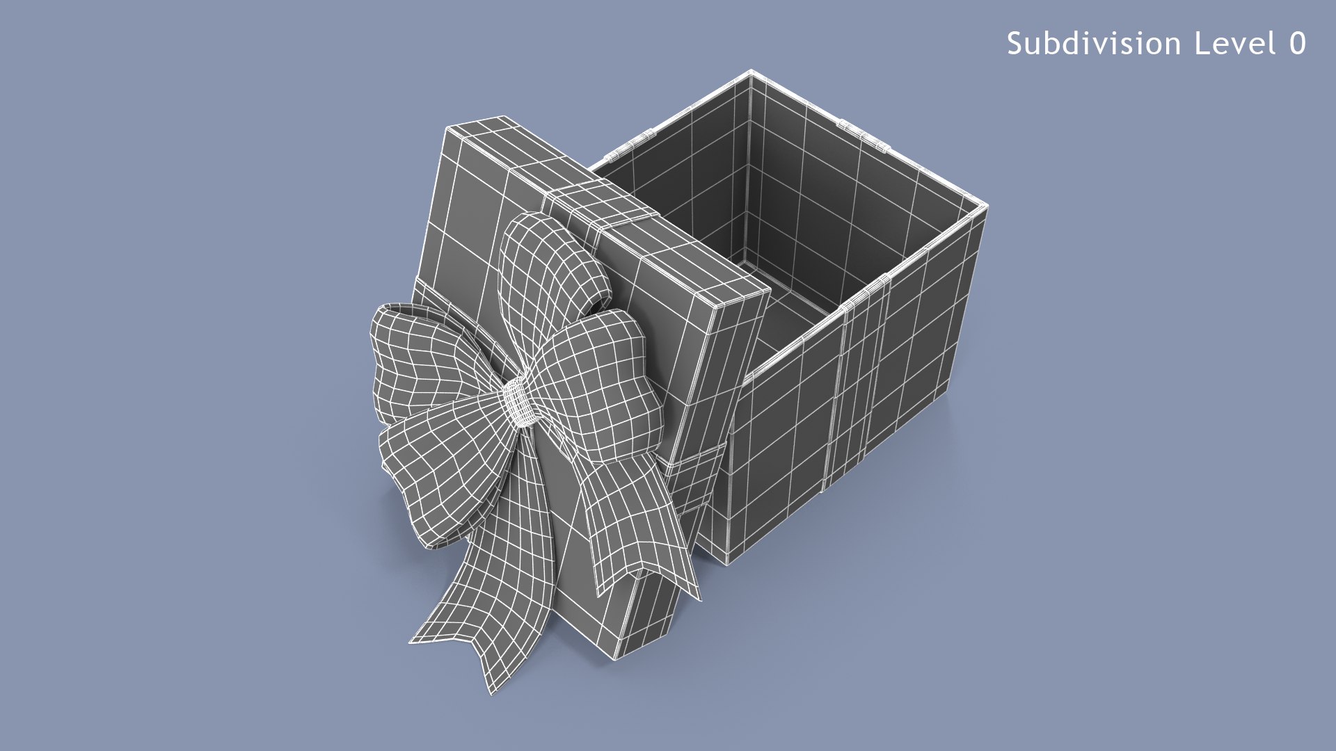 3D Gift Box Cube Yellow Open - TurboSquid 1745821