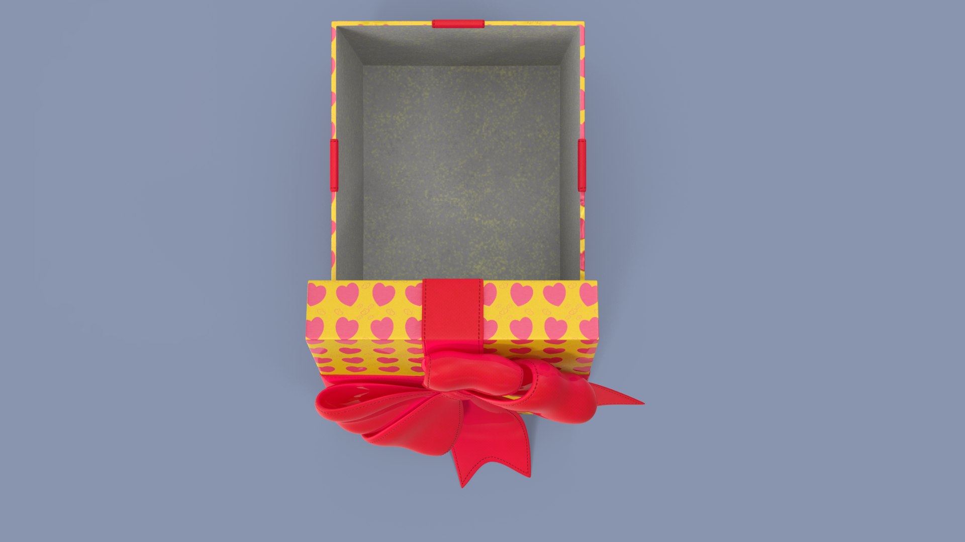 3D Gift Box Cube Yellow Open - TurboSquid 1745821