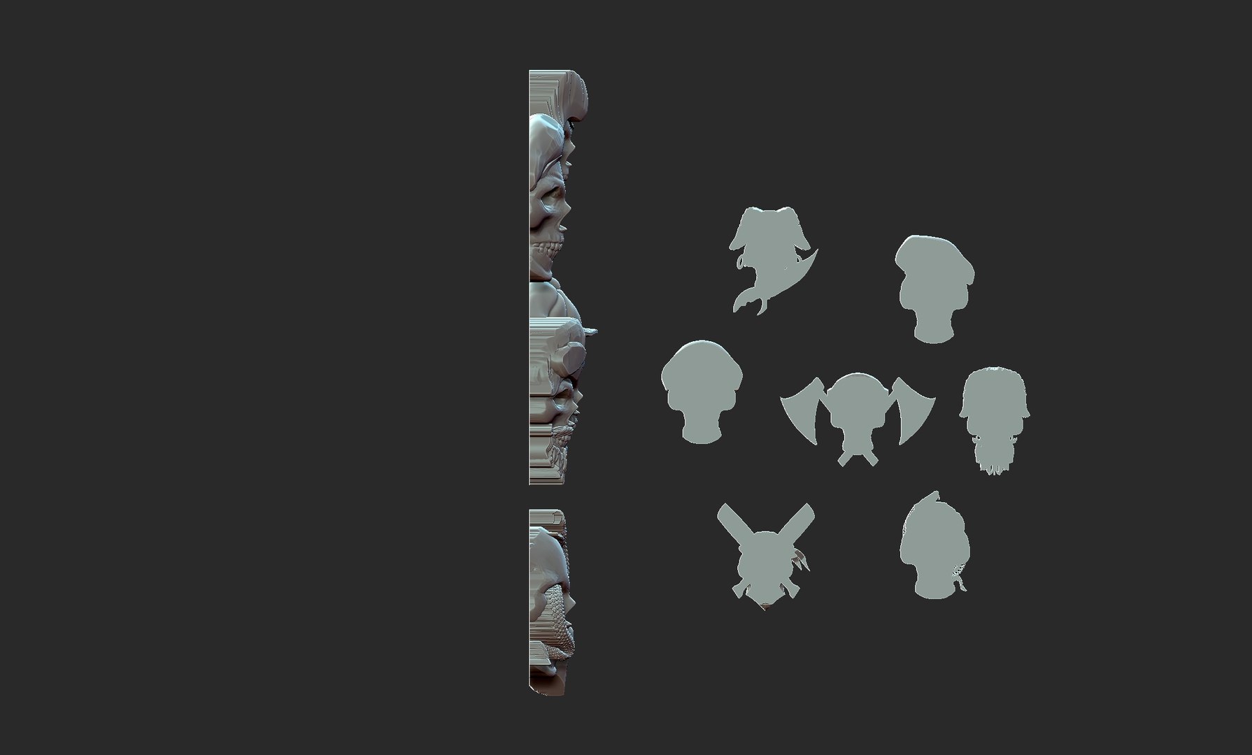7 Skulls 3D Model - TurboSquid 2219867