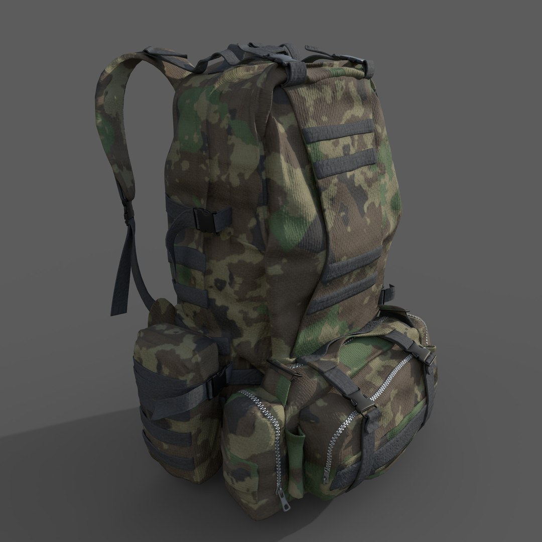 3D Military Backpack - TurboSquid 2056876