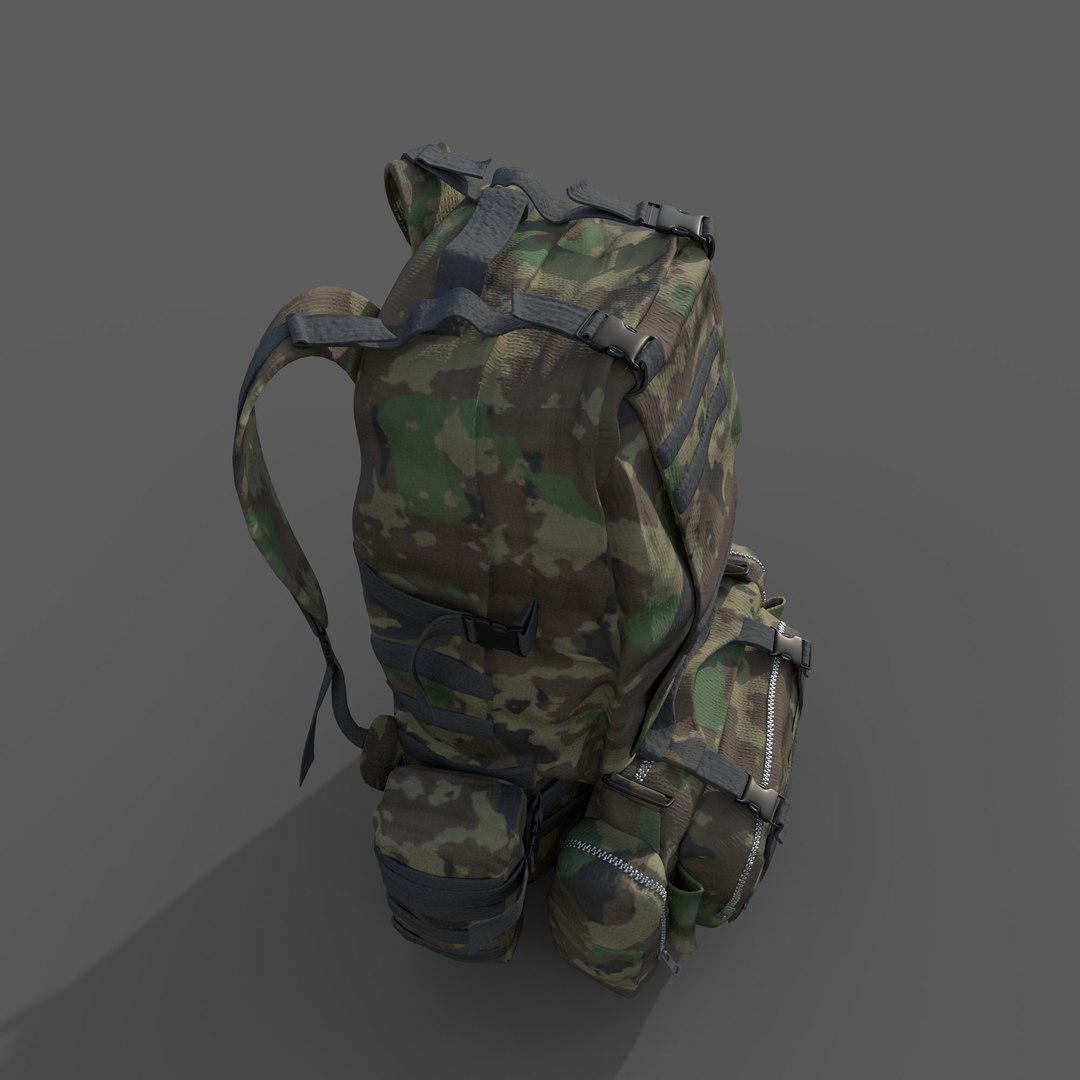 3D Military Backpack - TurboSquid 2056876