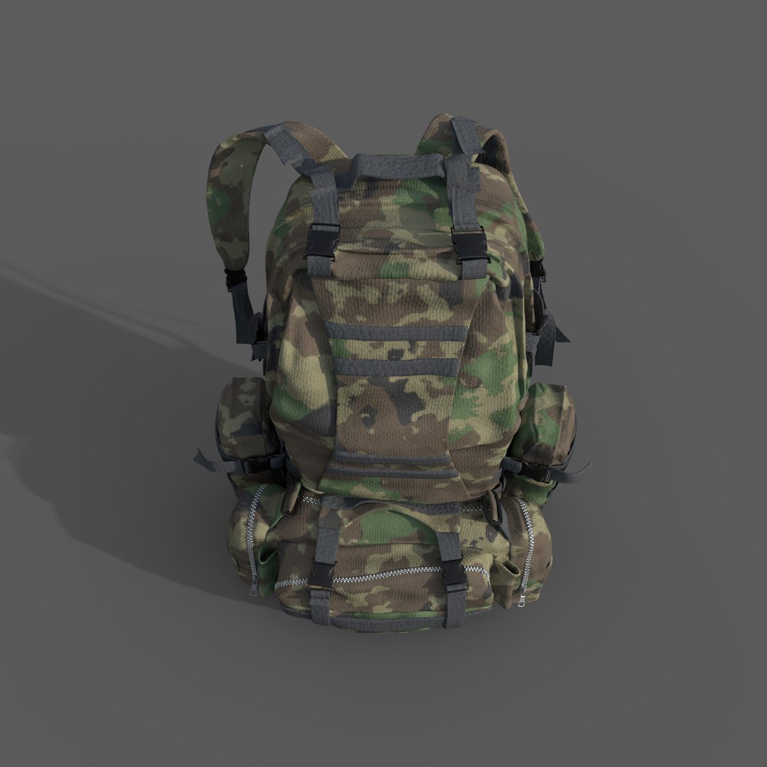 3D Military Backpack - TurboSquid 2056876