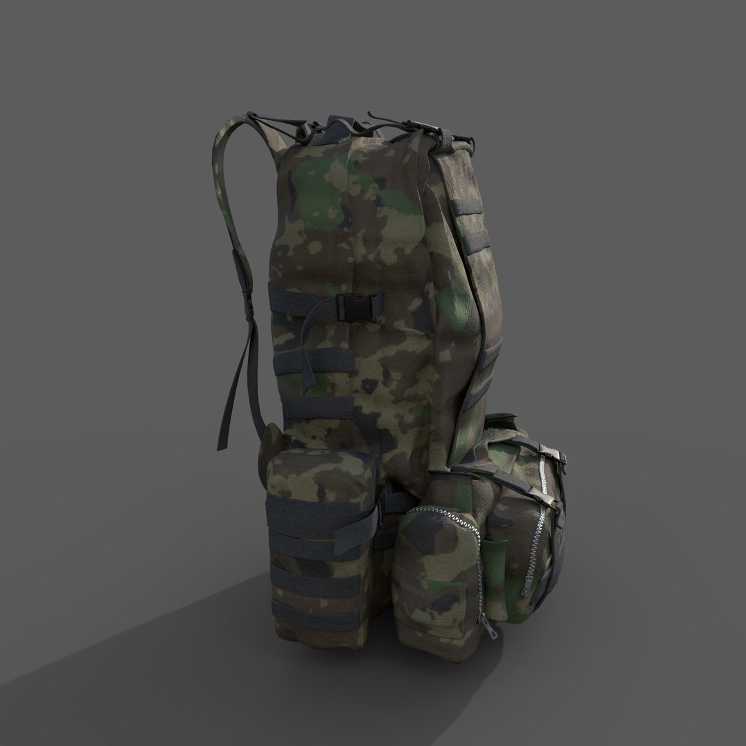 3D Military Backpack - TurboSquid 2056876