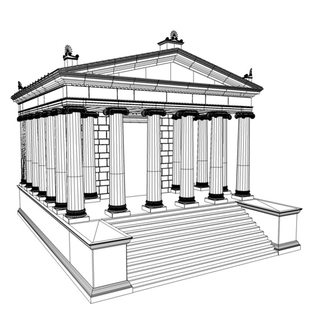 3d Roman Temple Model