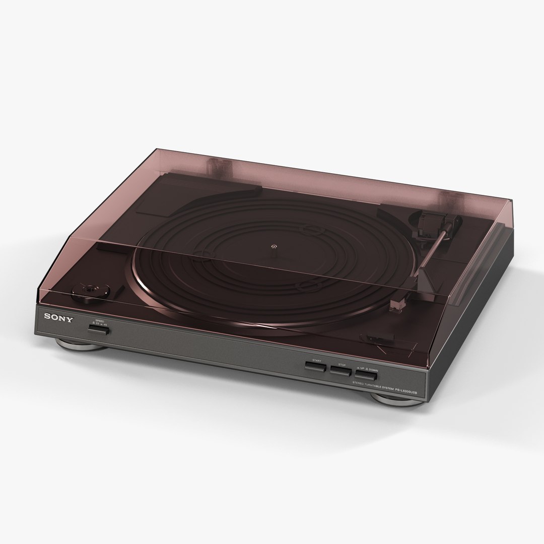 3d Model Sony Ps-lx300usb Stereo Turntable
