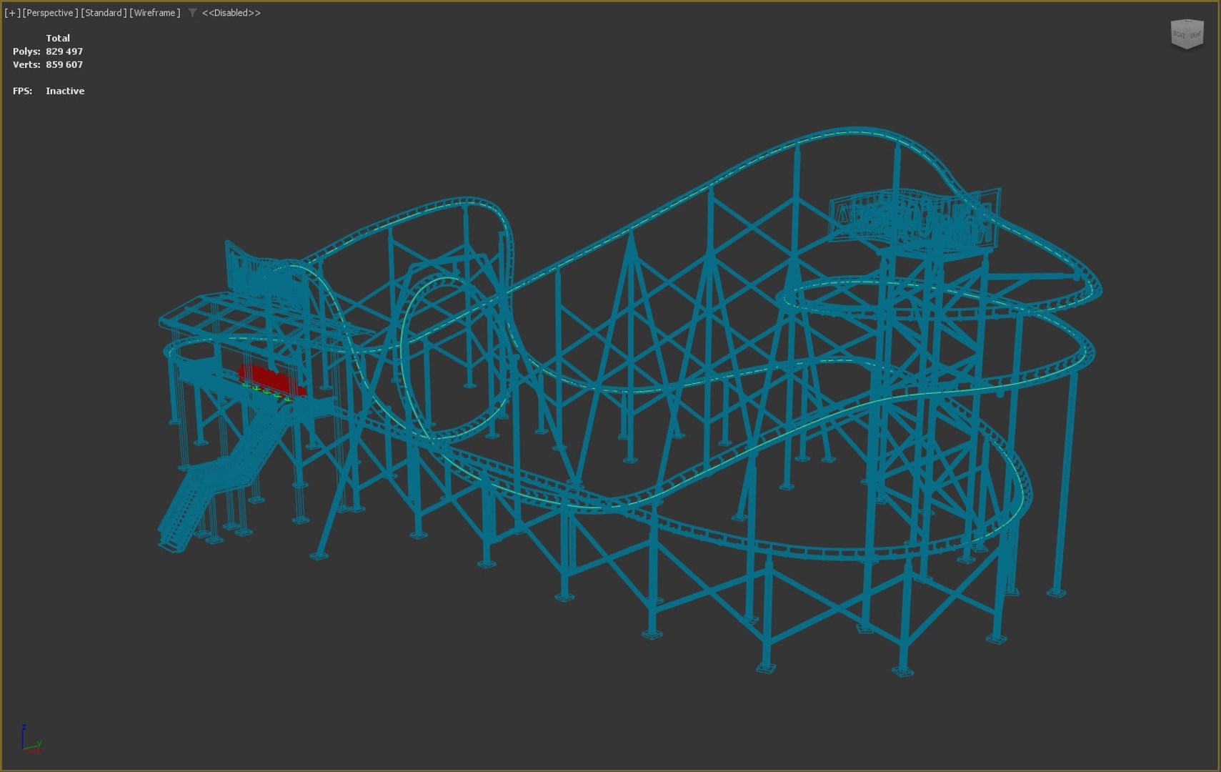 3D Model Rollercoaster - TurboSquid 1950444