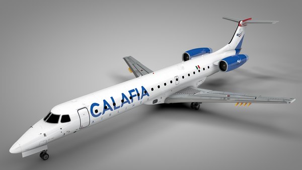 3D CALAFIA AIRLINES EMBRAER ERJ 145 L1359 - TurboSquid 1728051