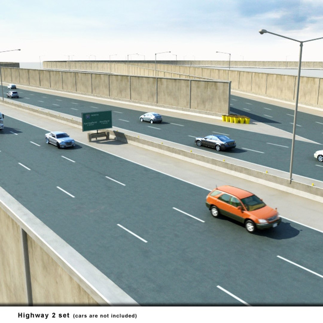 Highways Collections Bridges Overpass 3d Max