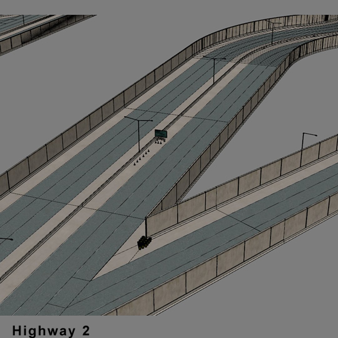 Highways Collections Bridges Overpass 3d Max