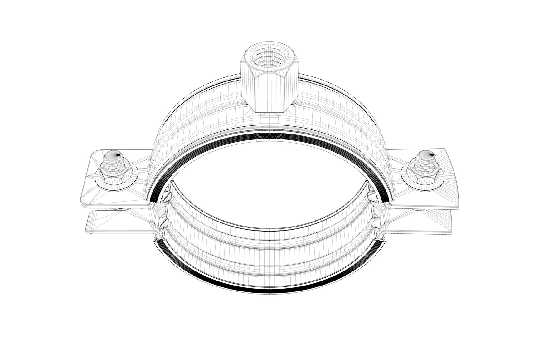 3D Pipe Clamp model - TurboSquid 1895796