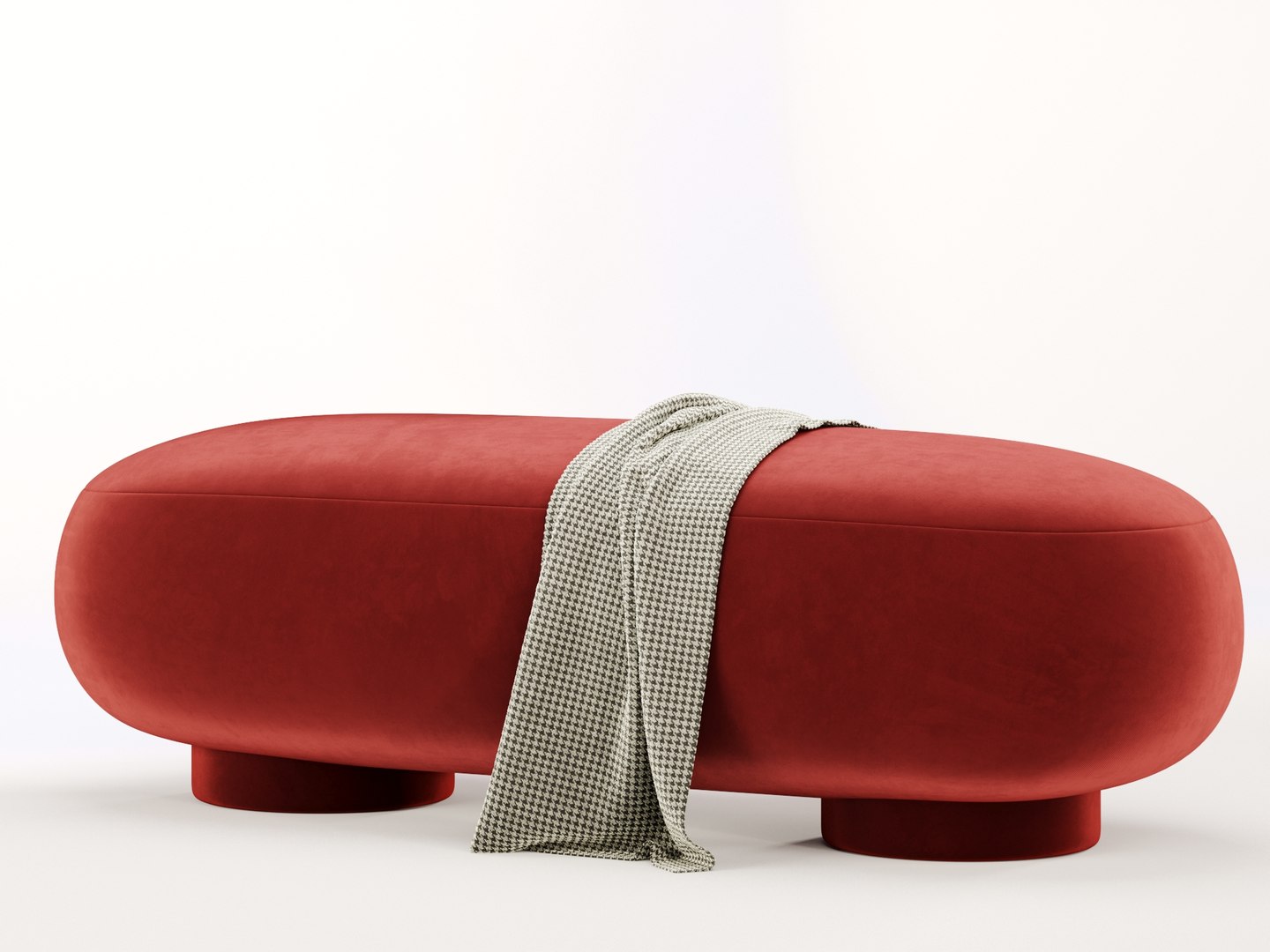 3D Munro Fabric Bench Model - TurboSquid 2340818