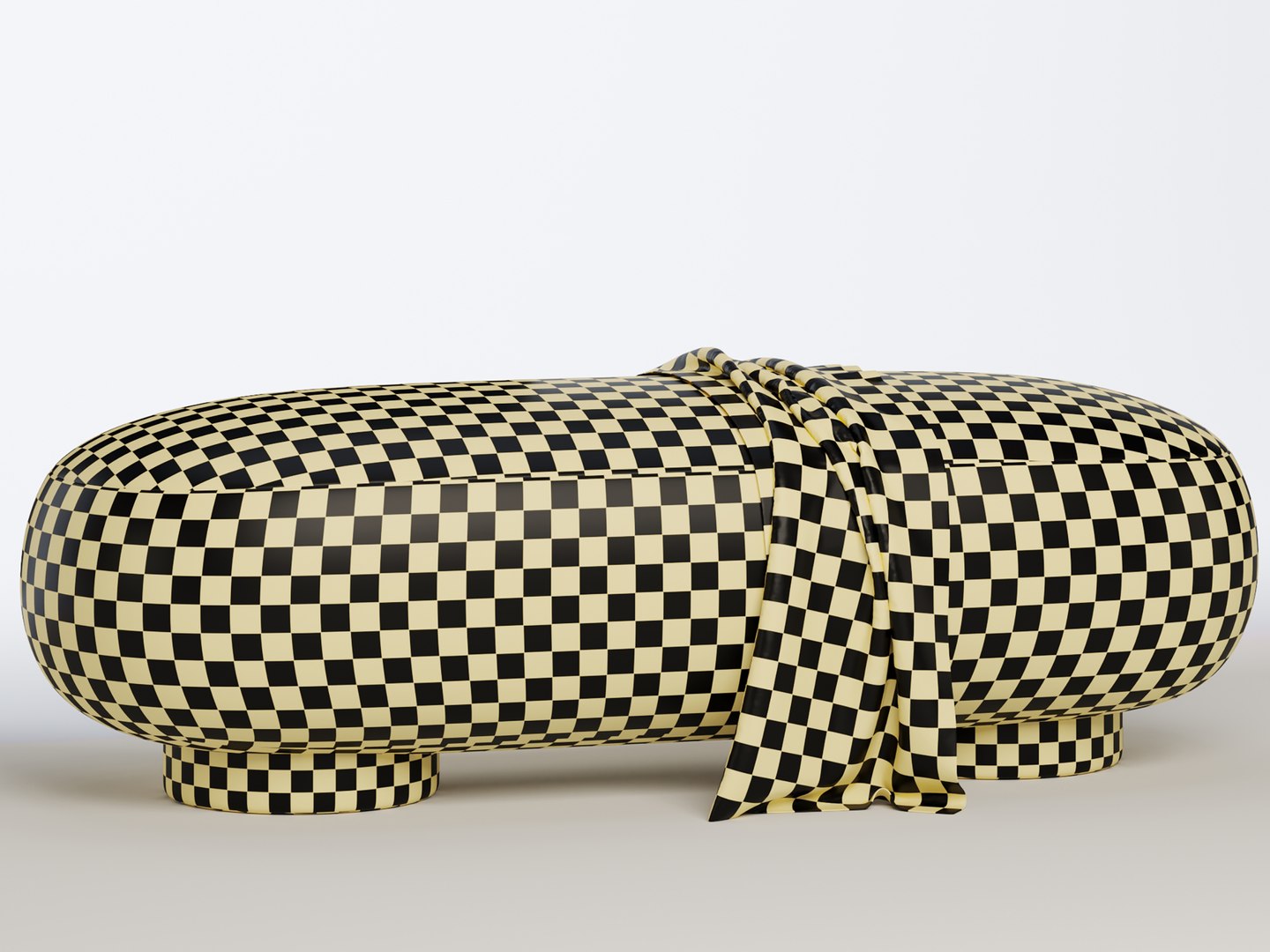 3D Munro Fabric Bench Model - TurboSquid 2340818