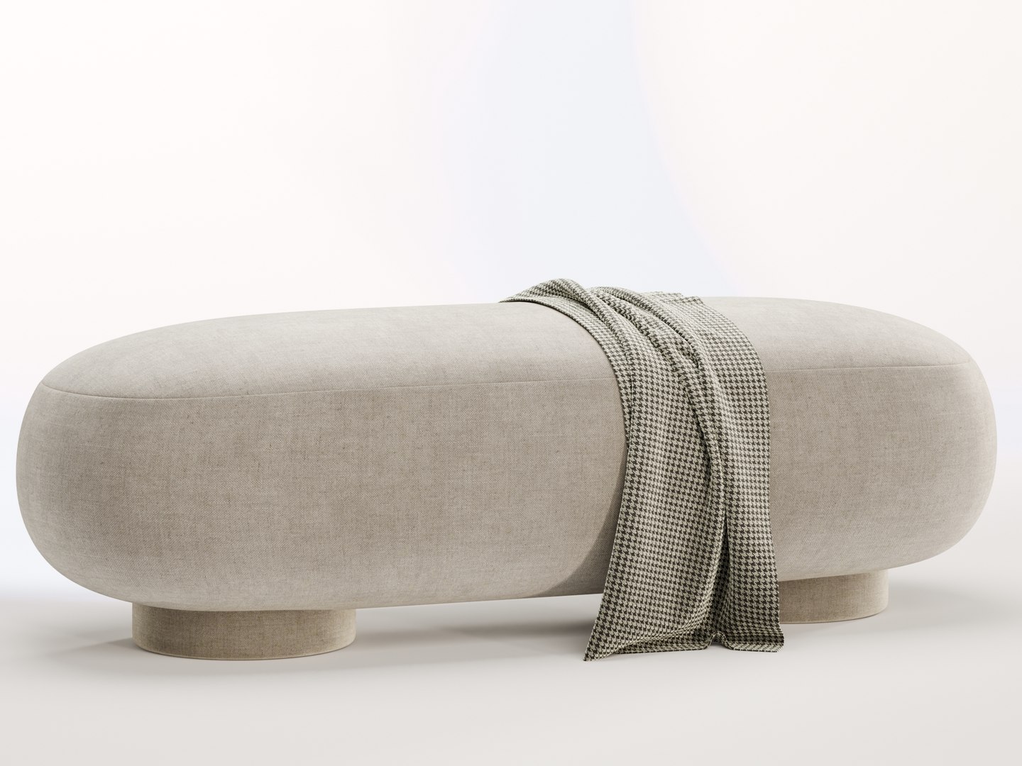 3D Munro Fabric Bench Model - TurboSquid 2340818