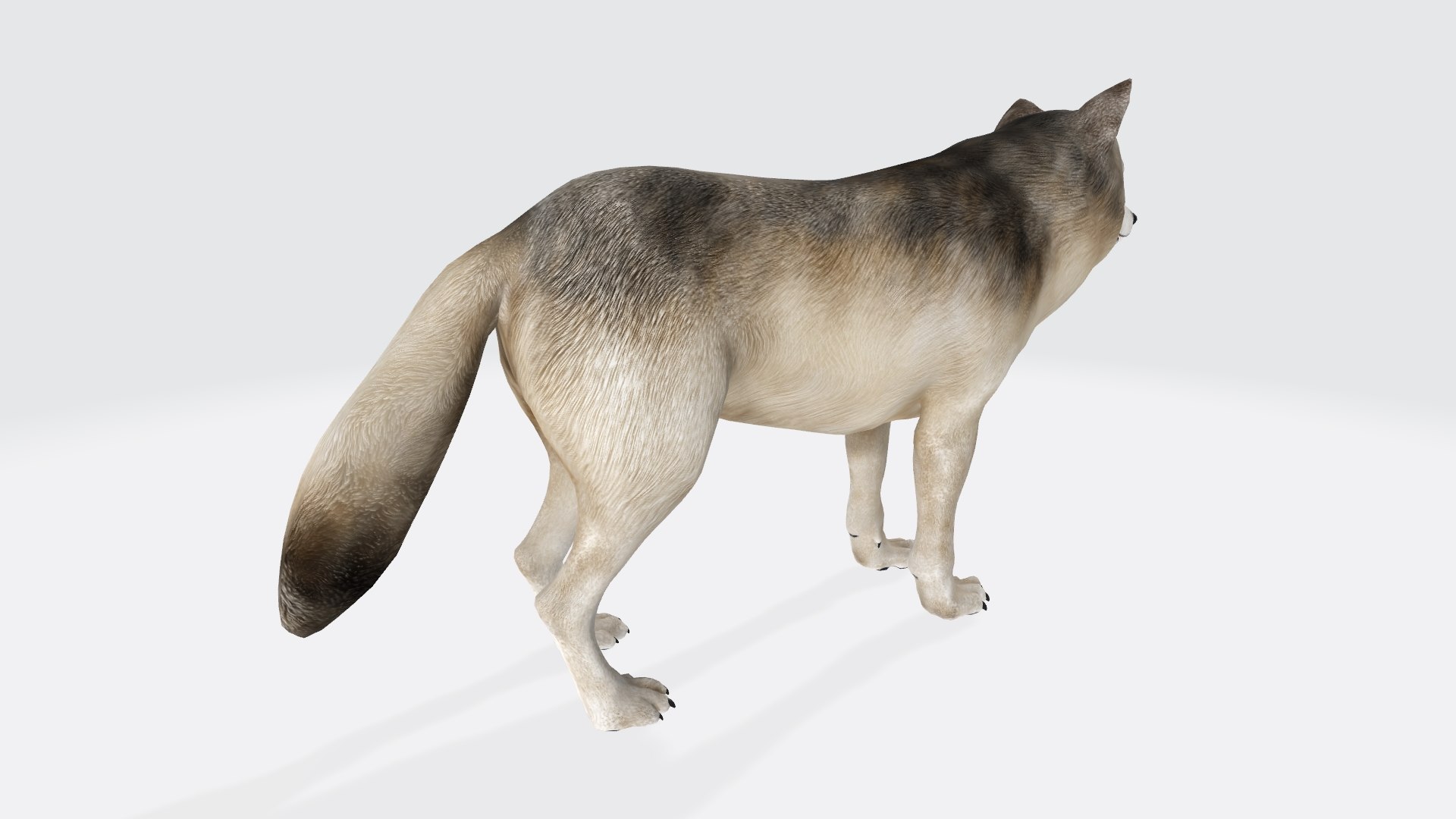 3D Model Gray Wolf Animal Figure 3D Model Ready To Print - TurboSquid ...