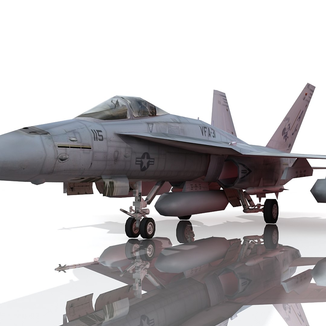 3d Model F18 Hornet