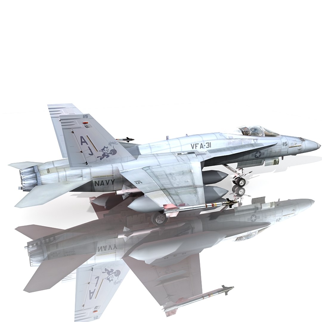 3d Model F18 Hornet