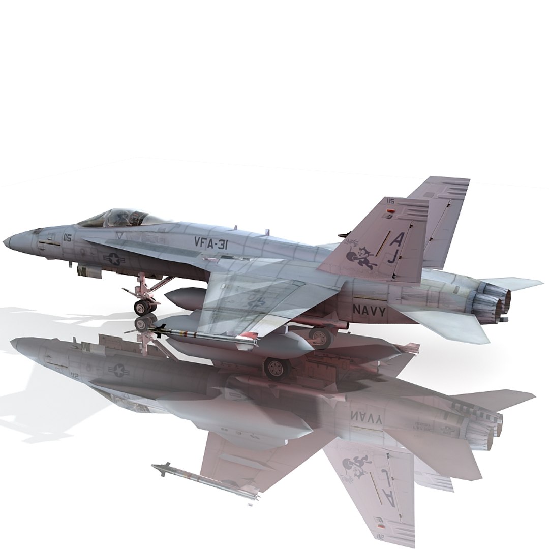 3d Model F18 Hornet