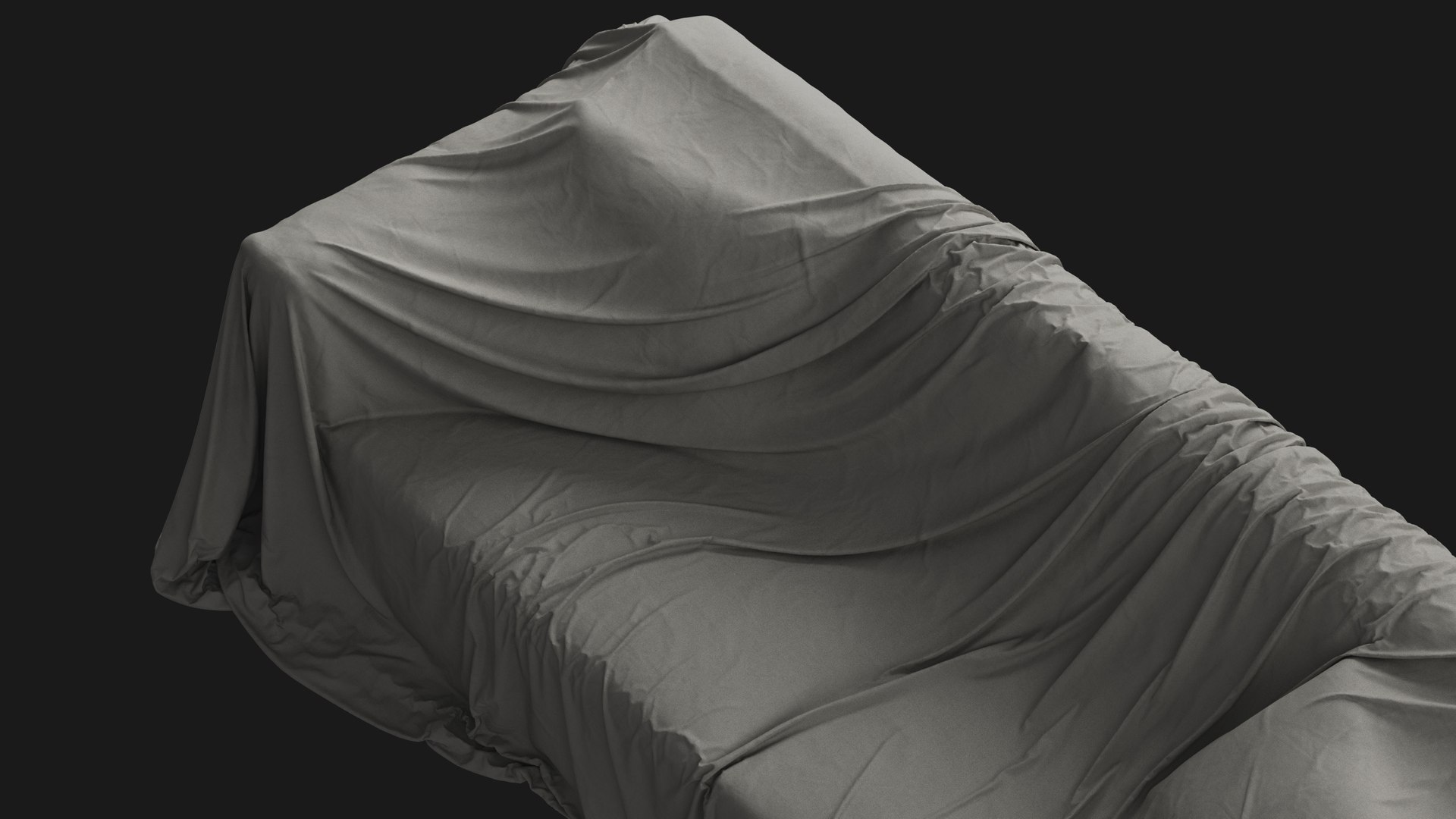 3D Model Covered Modern Sofa 01 - TurboSquid 2415291