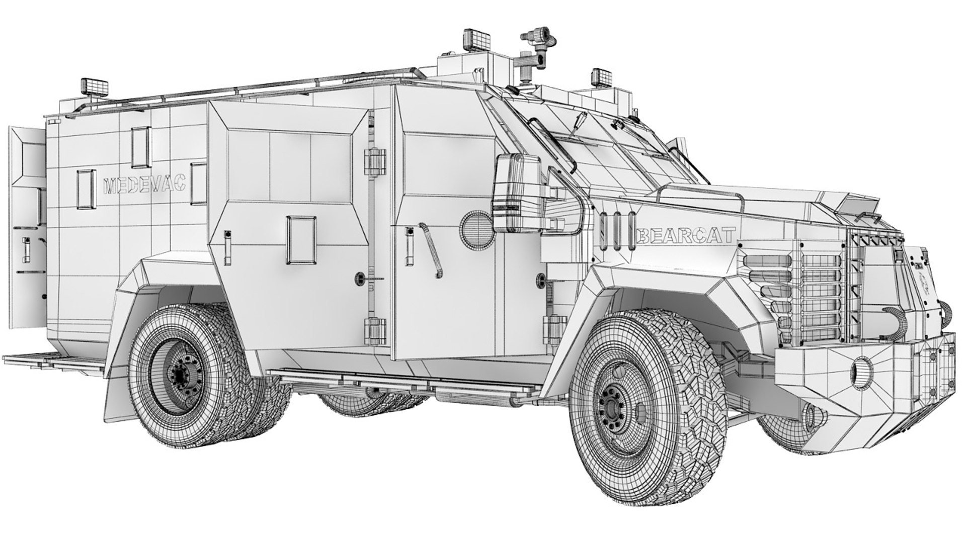 3D Model 3D BearCat Med Evac - TurboSquid 1849989