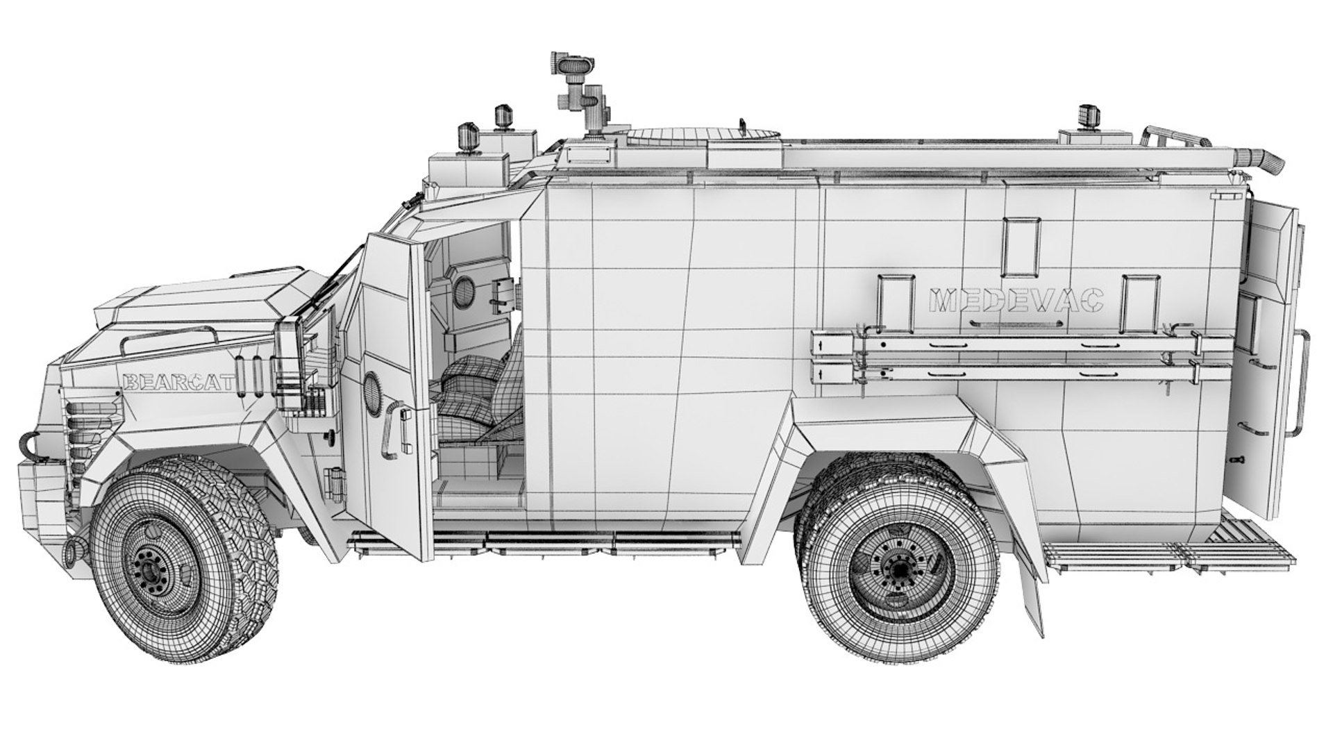 3D Model 3D BearCat Med Evac - TurboSquid 1849989