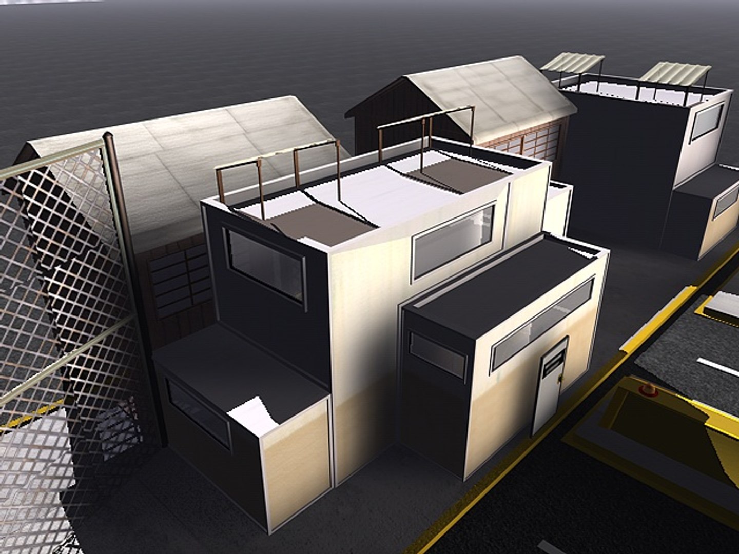 Maya Store Hangars Scene