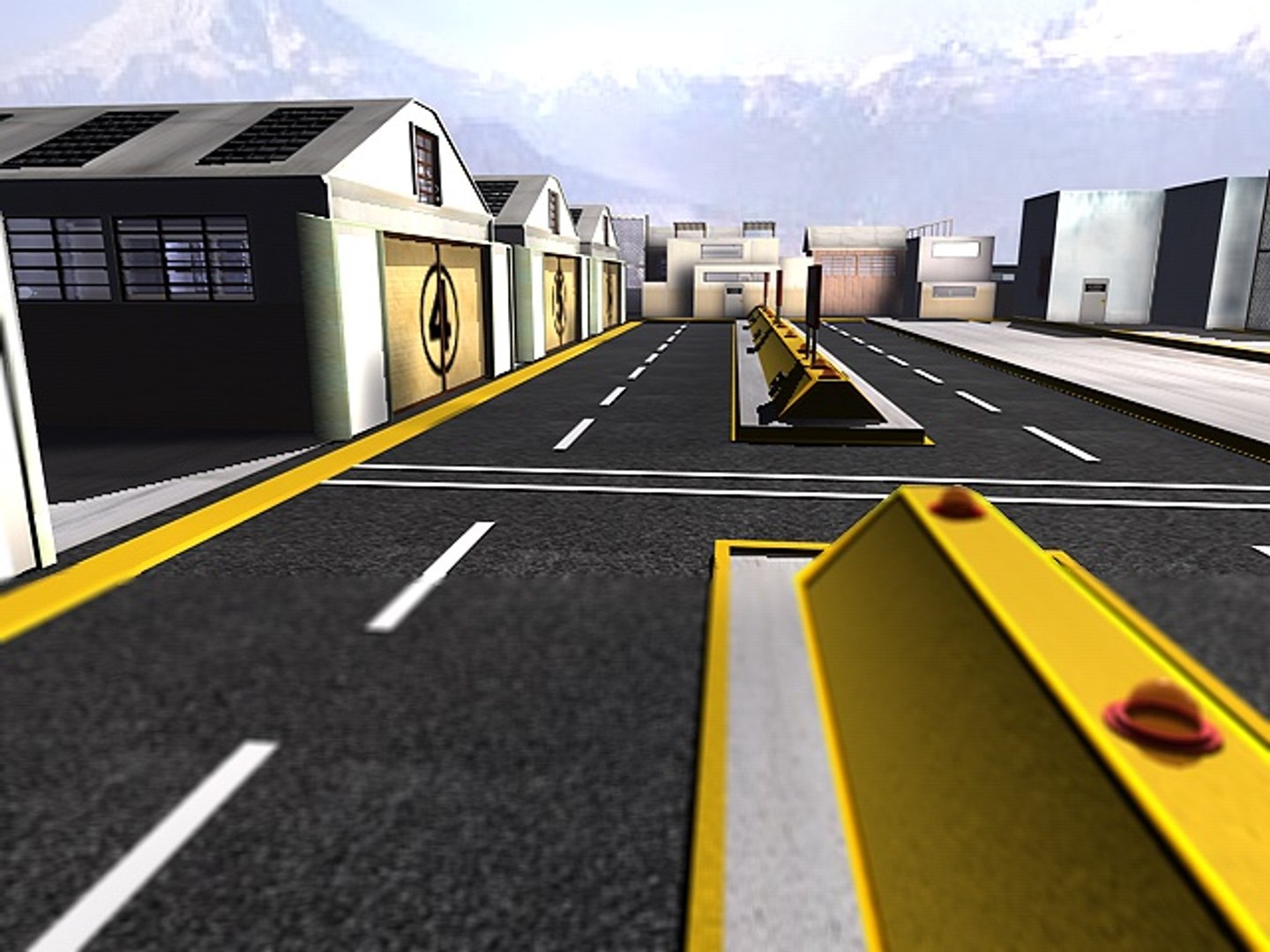Maya Store Hangars Scene