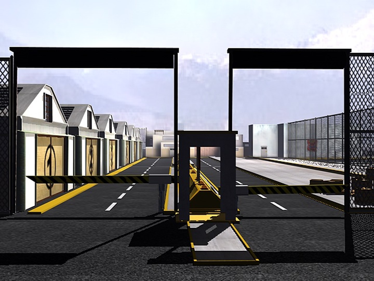 Maya Store Hangars Scene