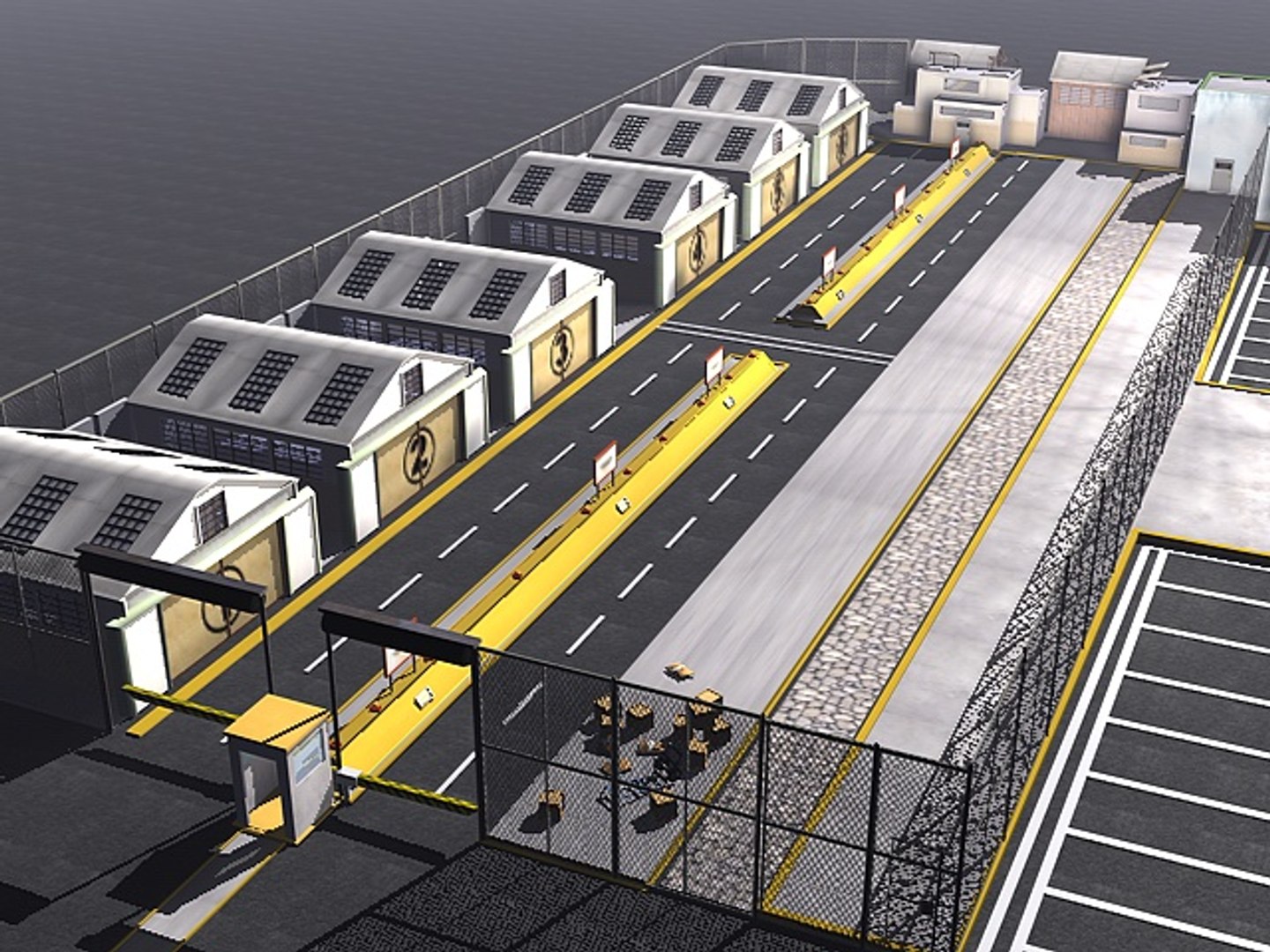 Maya Store Hangars Scene