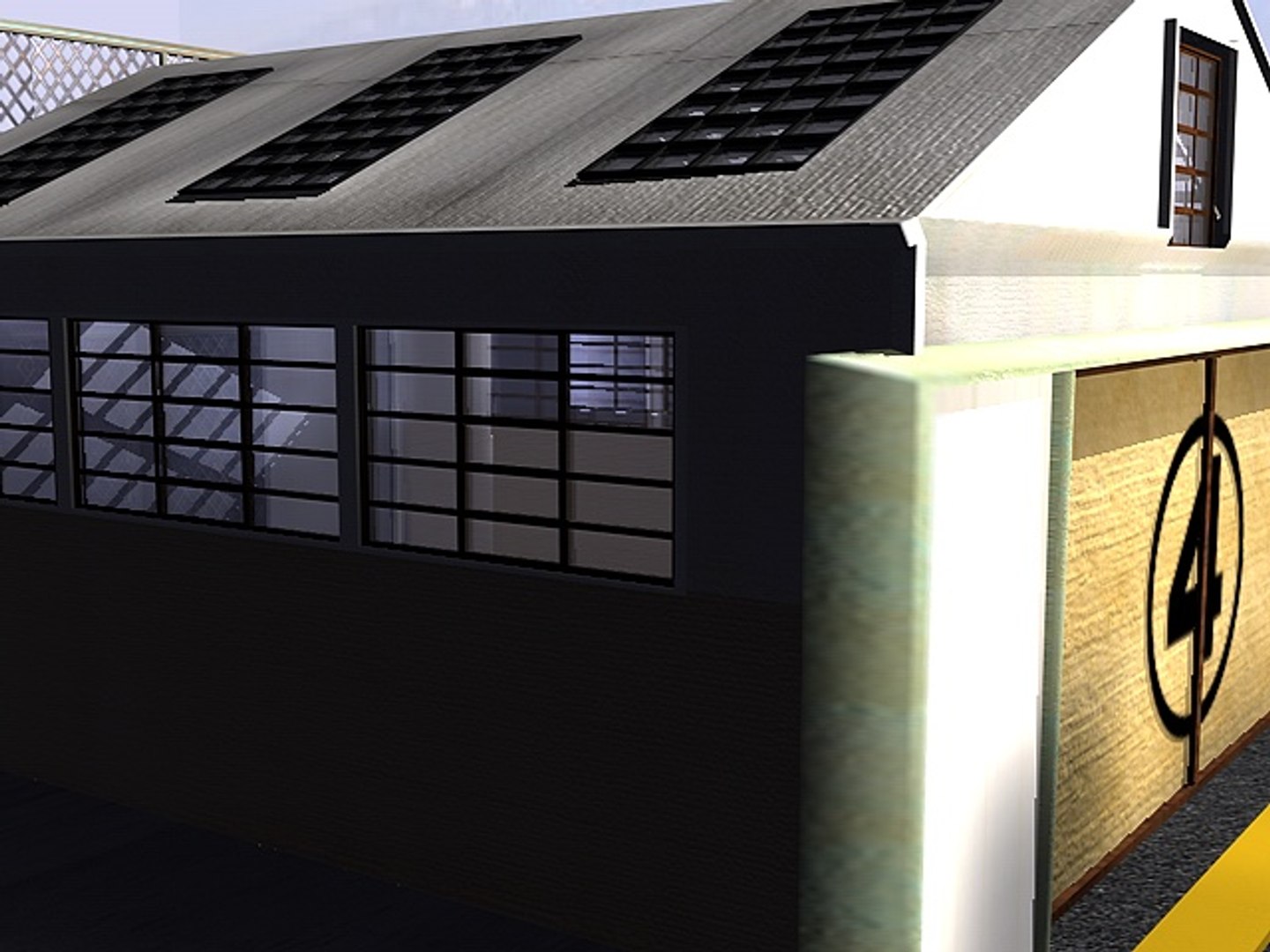 Maya Store Hangars Scene