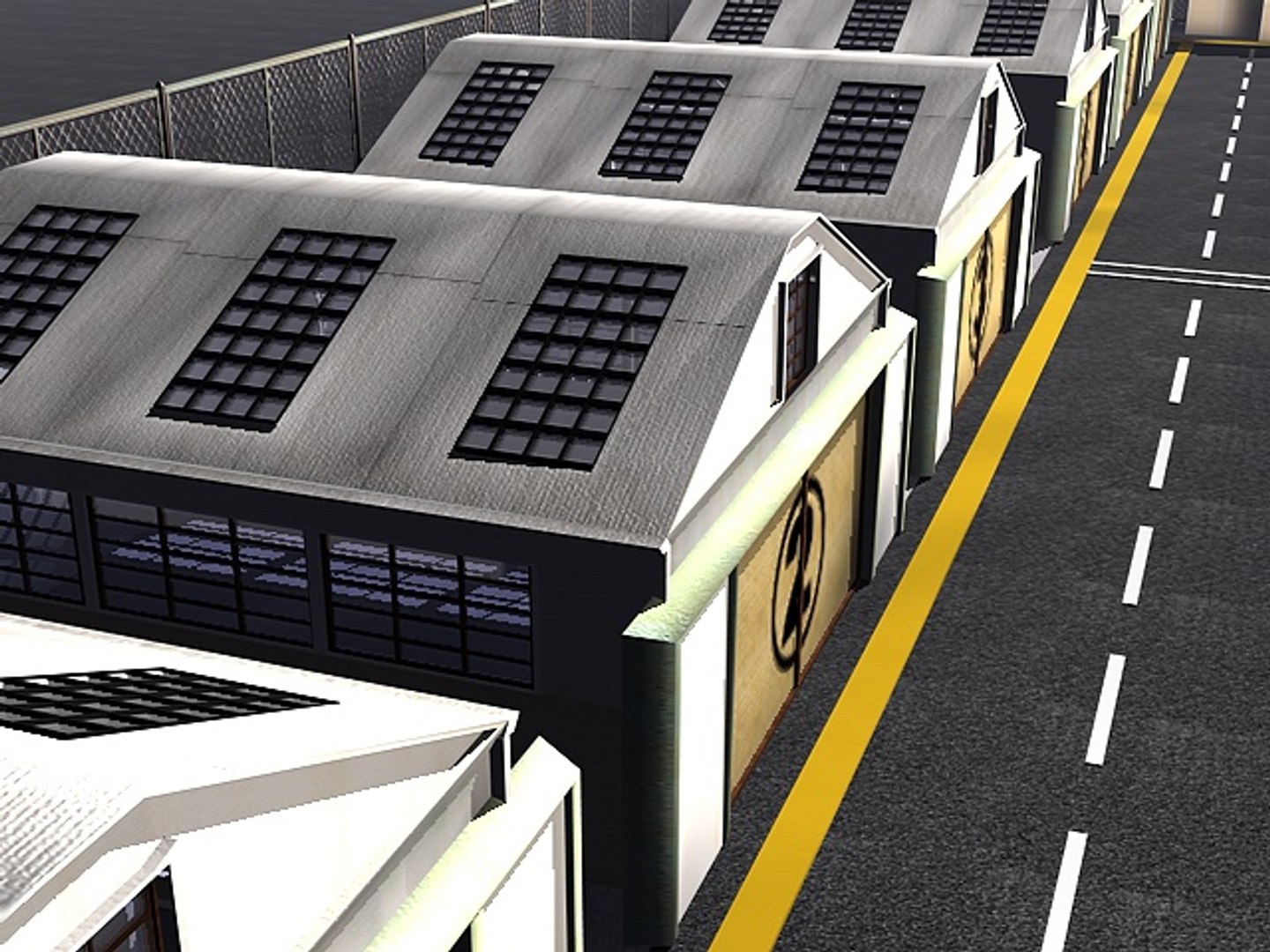 Maya Store Hangars Scene