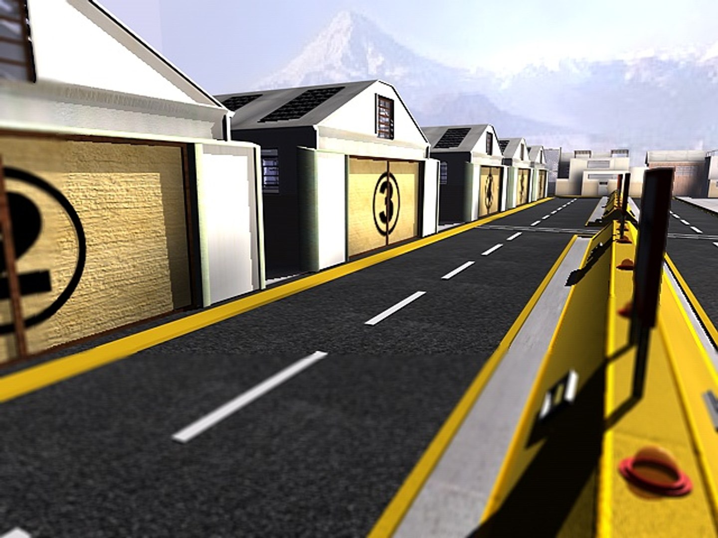 Maya Store Hangars Scene