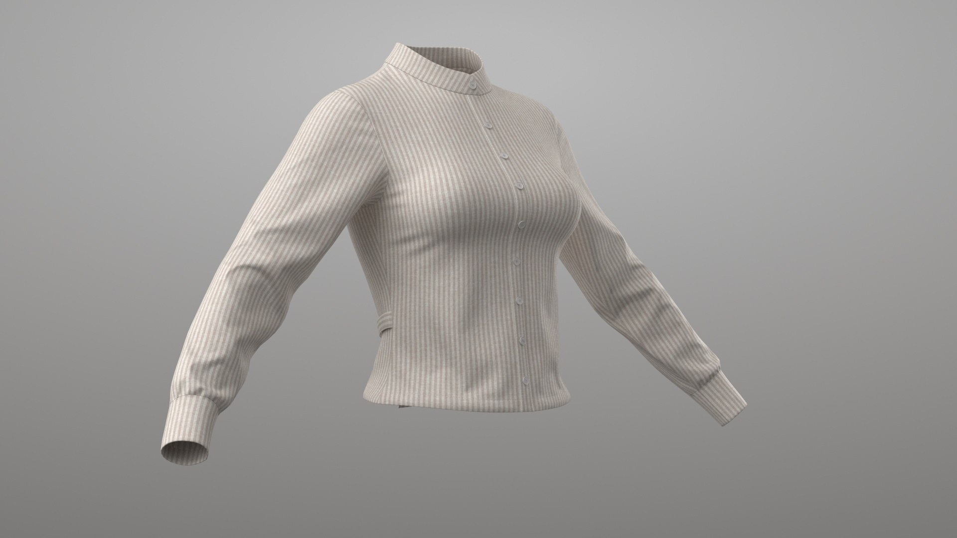 Blouse Female PBR 3D Model - TurboSquid 2204589