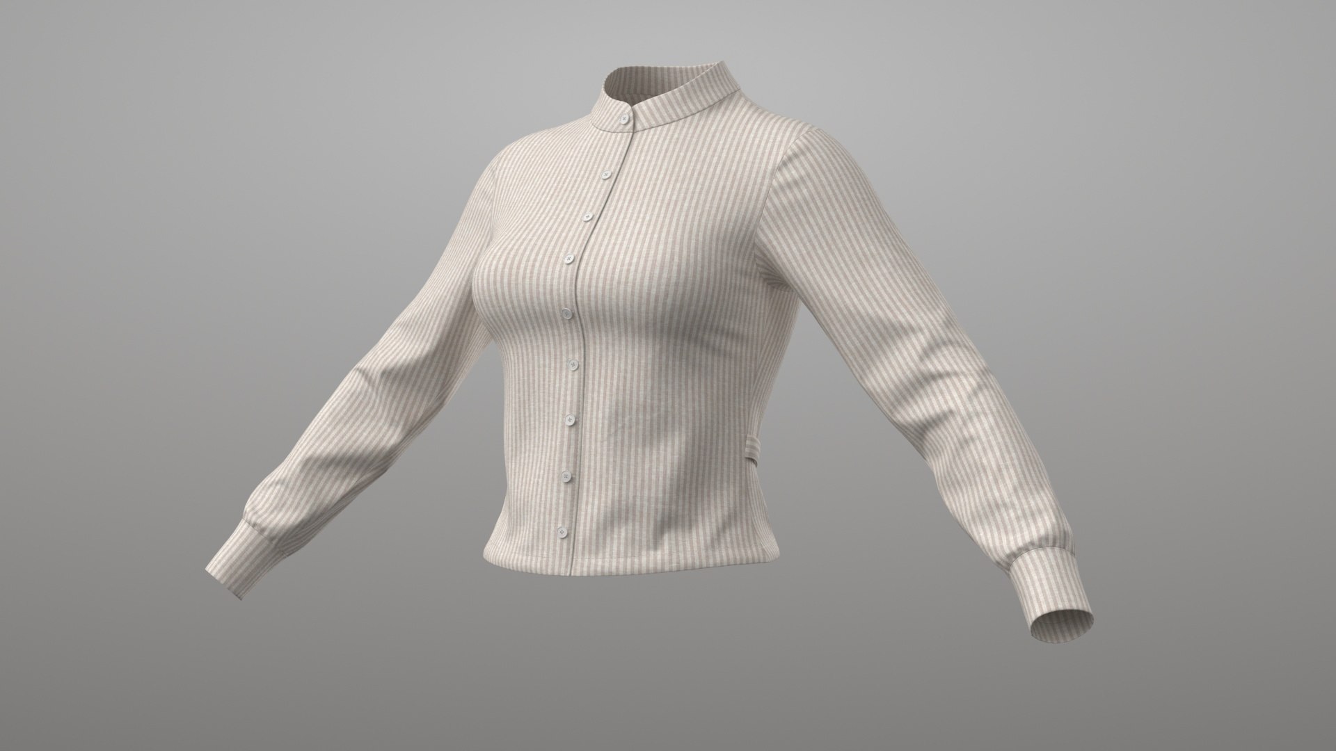 Blouse Female PBR 3D Model - TurboSquid 2204589