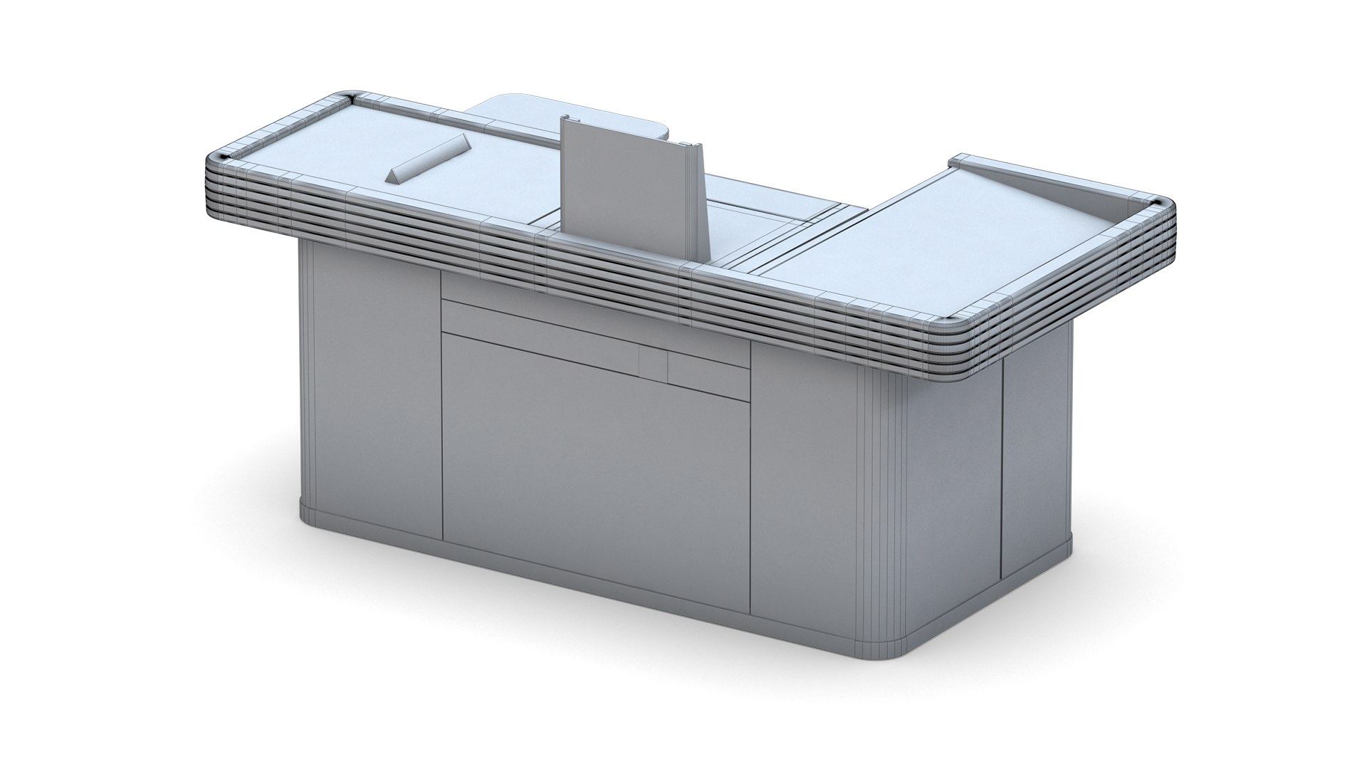 Cashier Desk 3D Model - TurboSquid 1728797