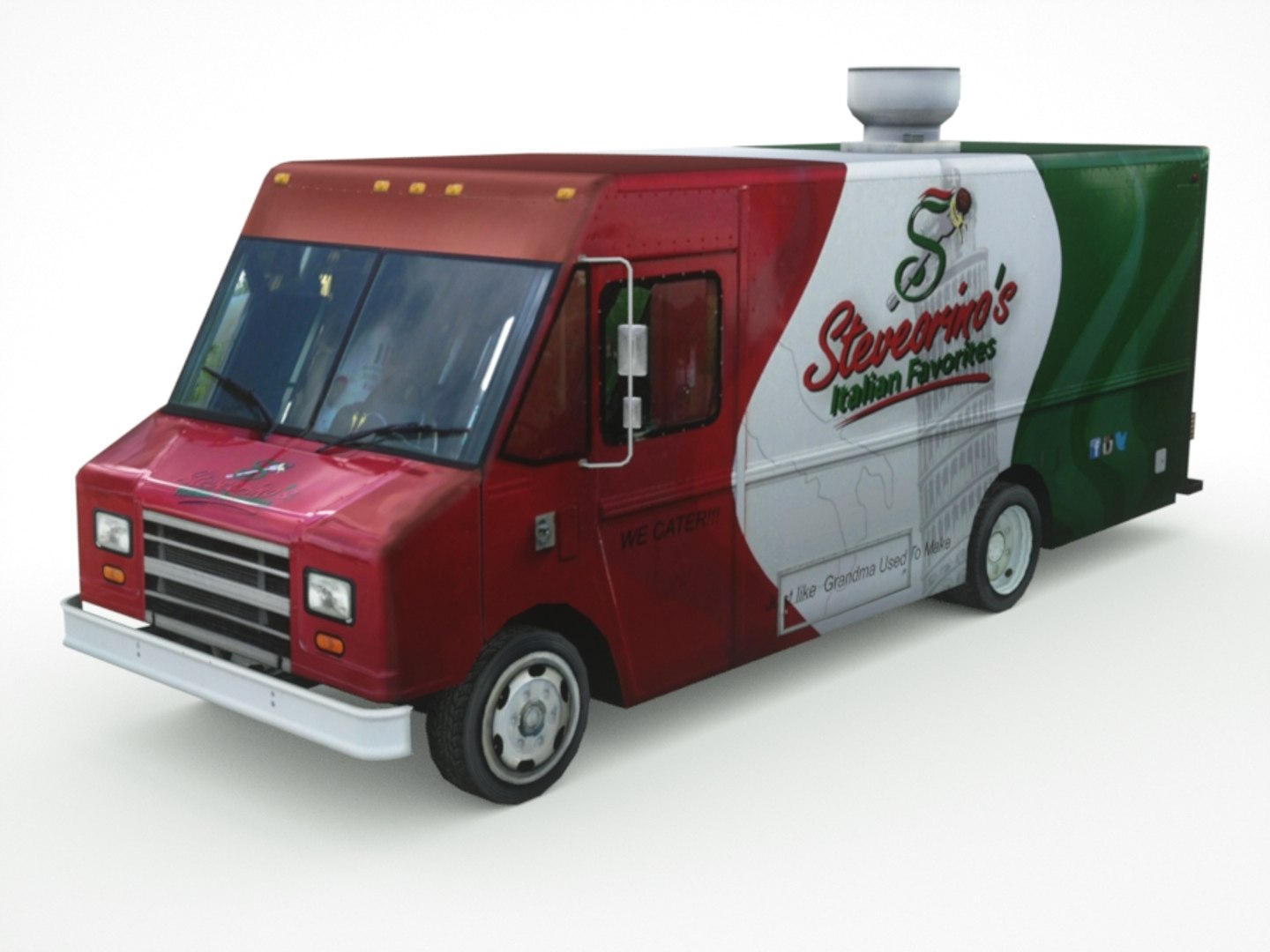 Fast-food Mini-van Real-time 3D Model - TurboSquid 1233202