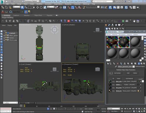 Tpq-53 radar general counterfire 3D model - TurboSquid 1540558