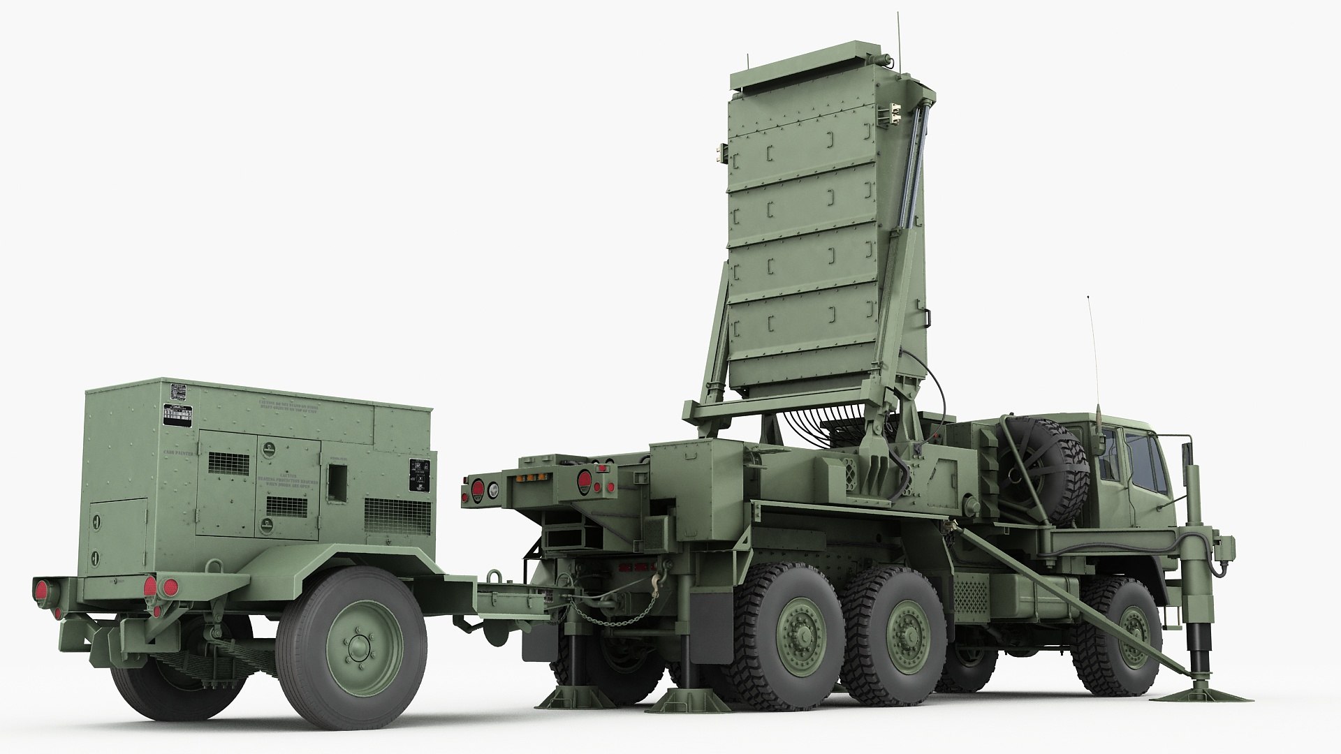 Tpq-53 radar general counterfire 3D model - TurboSquid 1540558