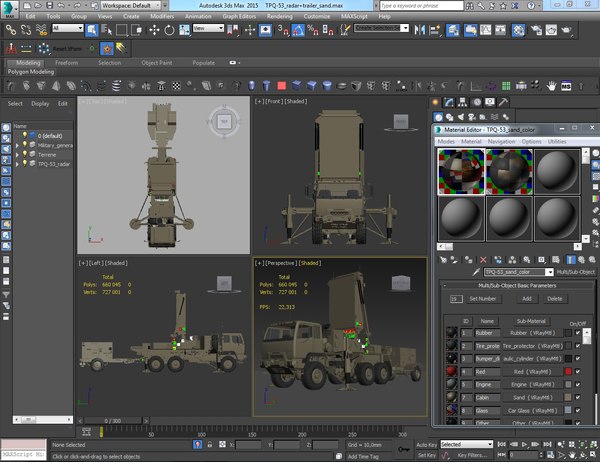 Tpq-53 radar general counterfire 3D model - TurboSquid 1540558