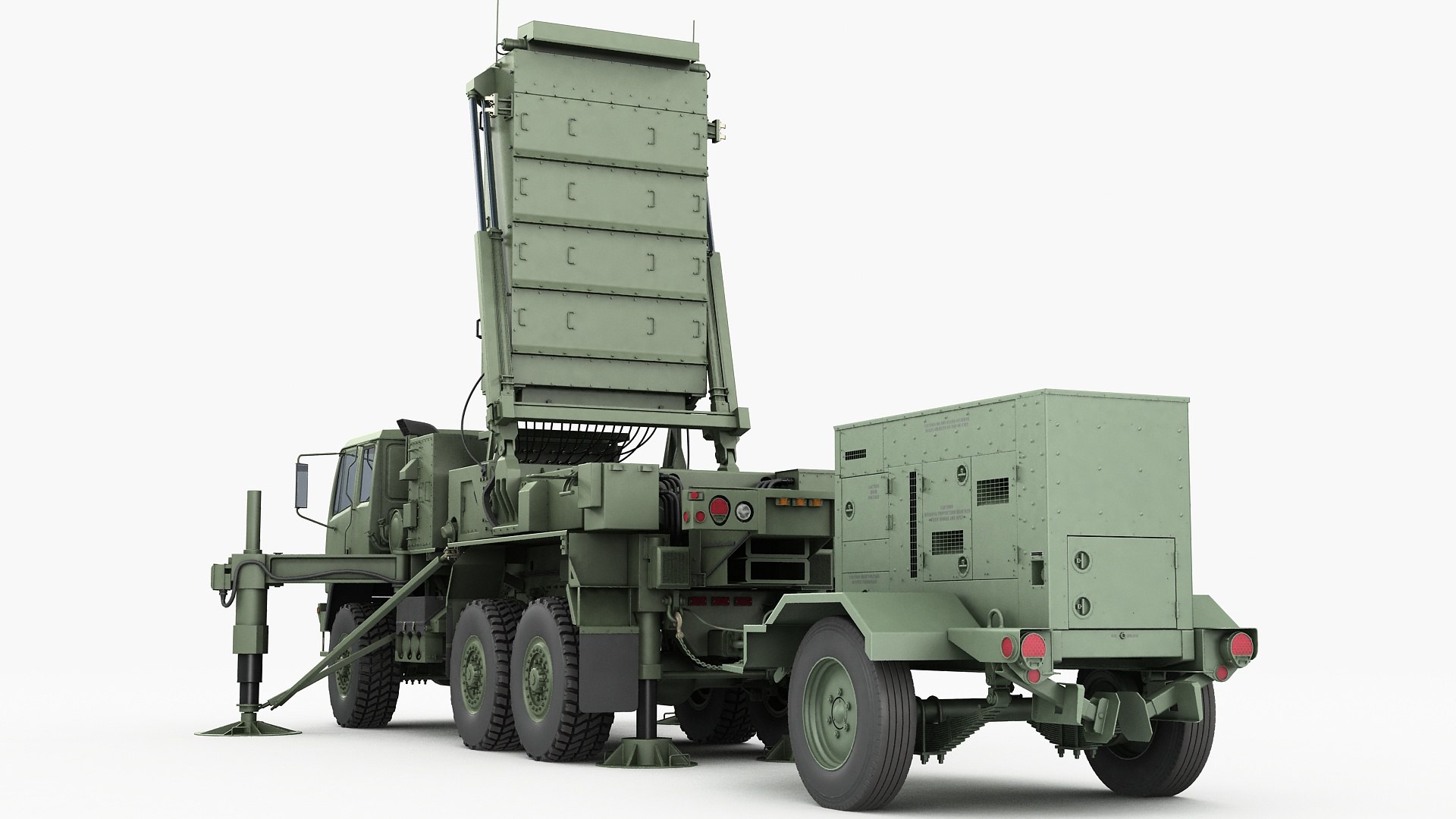 Tpq-53 radar general counterfire 3D model - TurboSquid 1540558