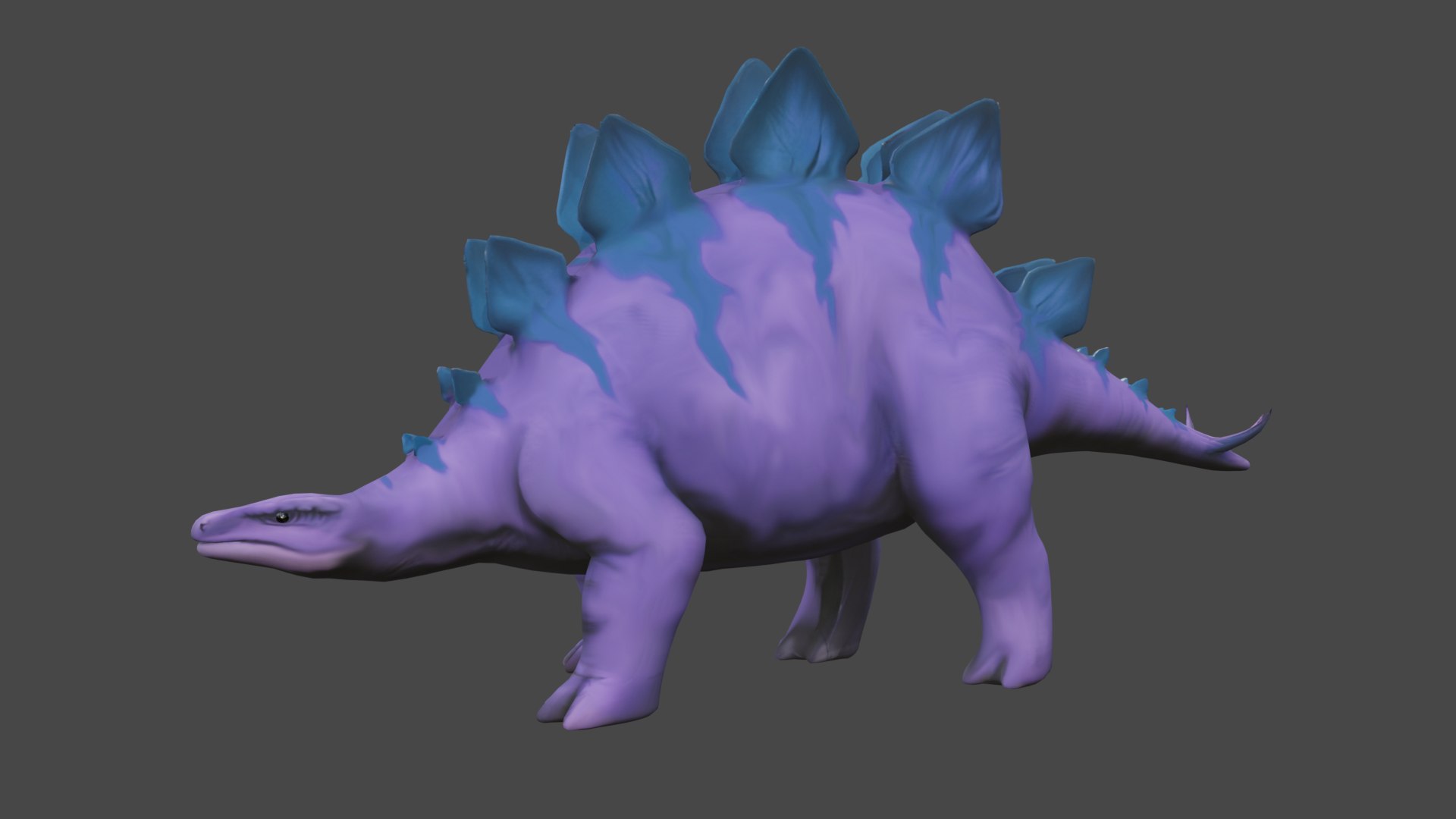 Stegosaurus Dinosaur Rig Blender 3D - TurboSquid 2345374