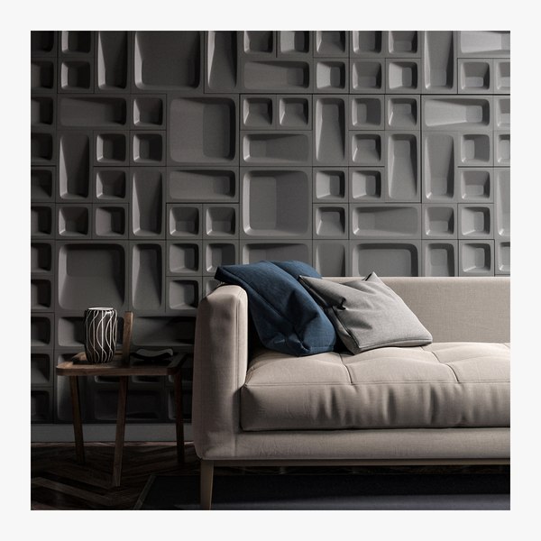 VERONICA 3D CONCRETE WALL TILE model - TurboSquid 1825767